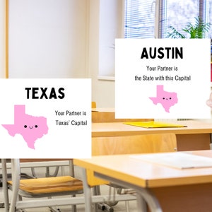 United States Capital Pairing Cards, Partner Pairing Cards, Fifty ...