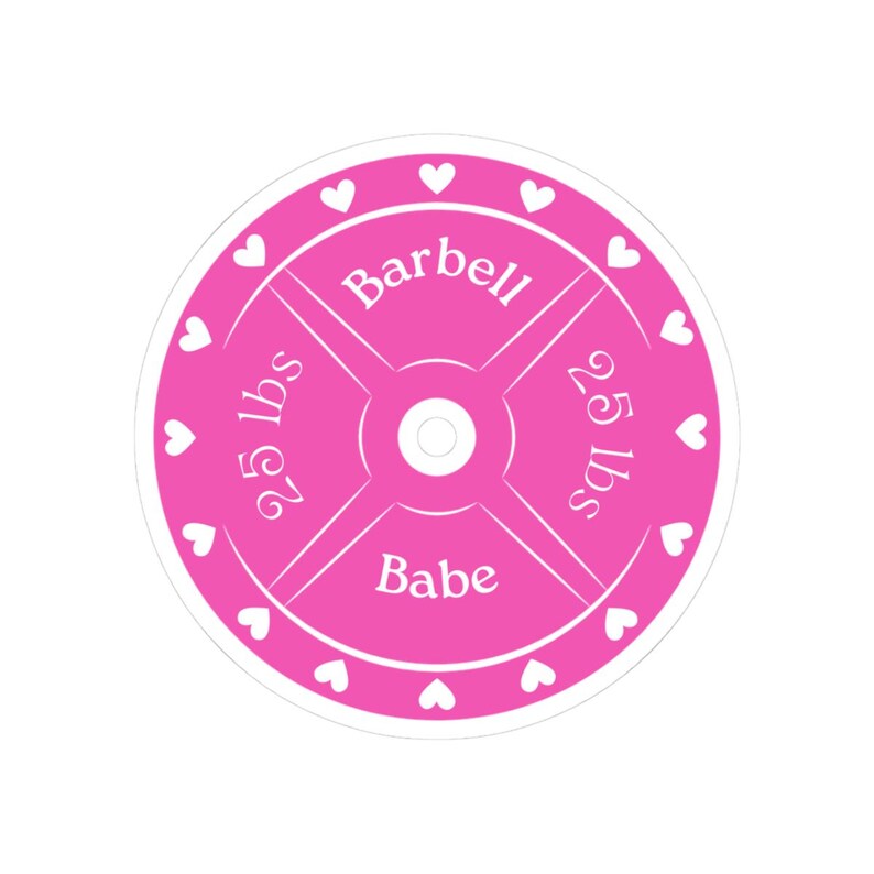 Barbell Babe Sticker, Gym Girl Sticker, Crosfit Sticker, Barbell ...