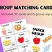 Group Matching Cards, Group Pairing and Matching Cards, for Classroom ...