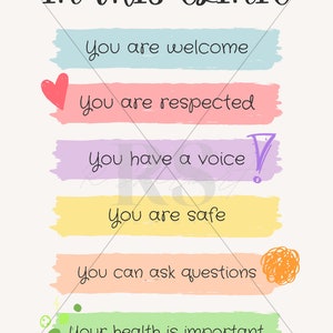 School Nurse Print Bundle, Set of 5, Rainbow Design, Clinic Decor ...