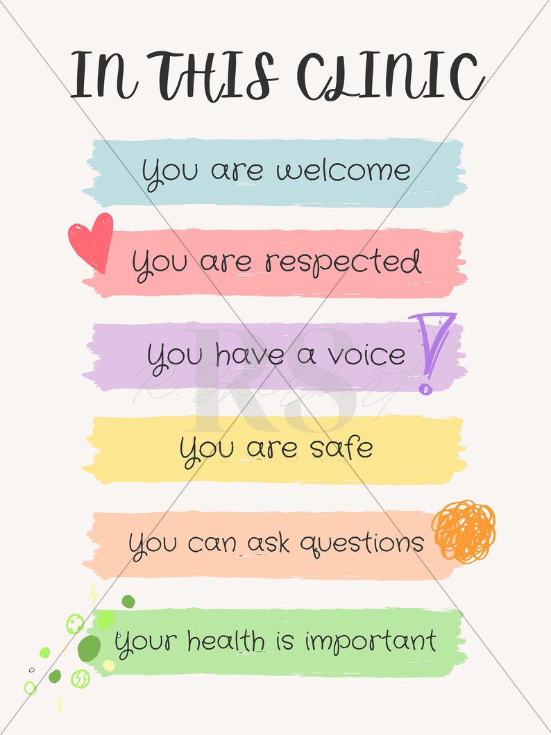 School Nurse Print Bundle, Set of 5, Rainbow Design, Clinic Decor ...