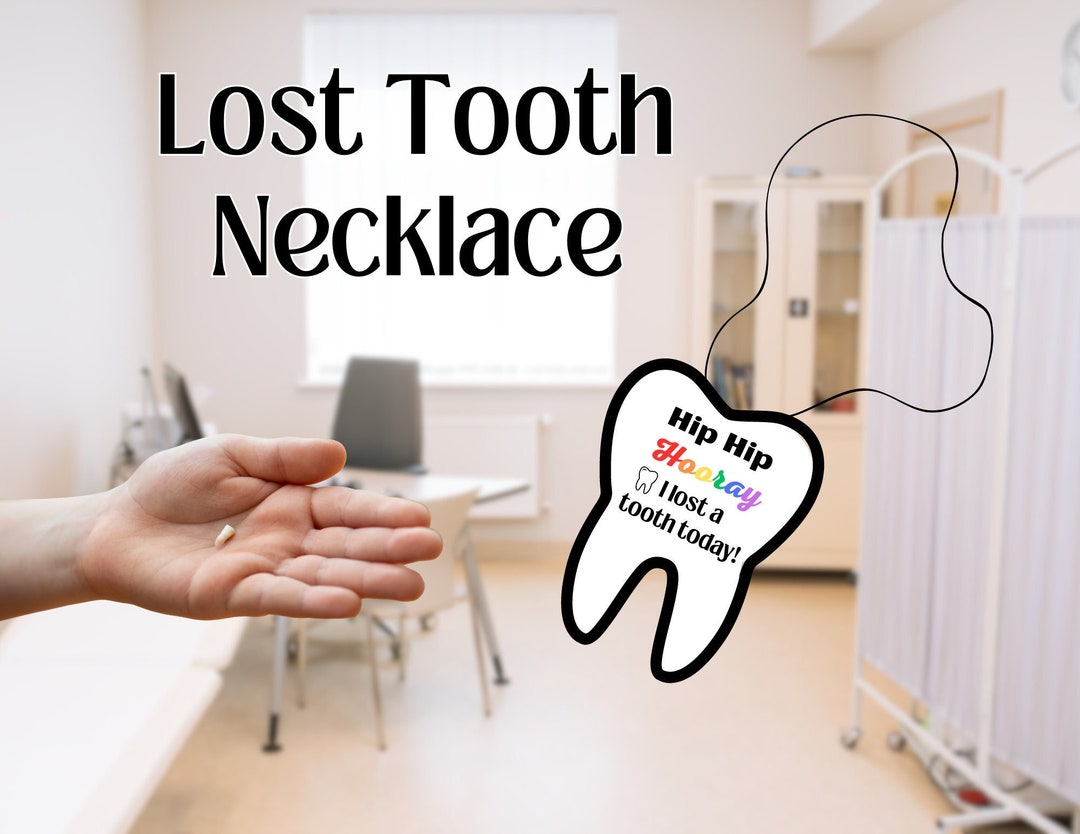 Lost Tooth Necklace Printable for School Nurses Teachers & - Etsy