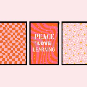 Groovy Classroom Poster Bundle, Retro Themed Classroom Decor, Nostalgic ...