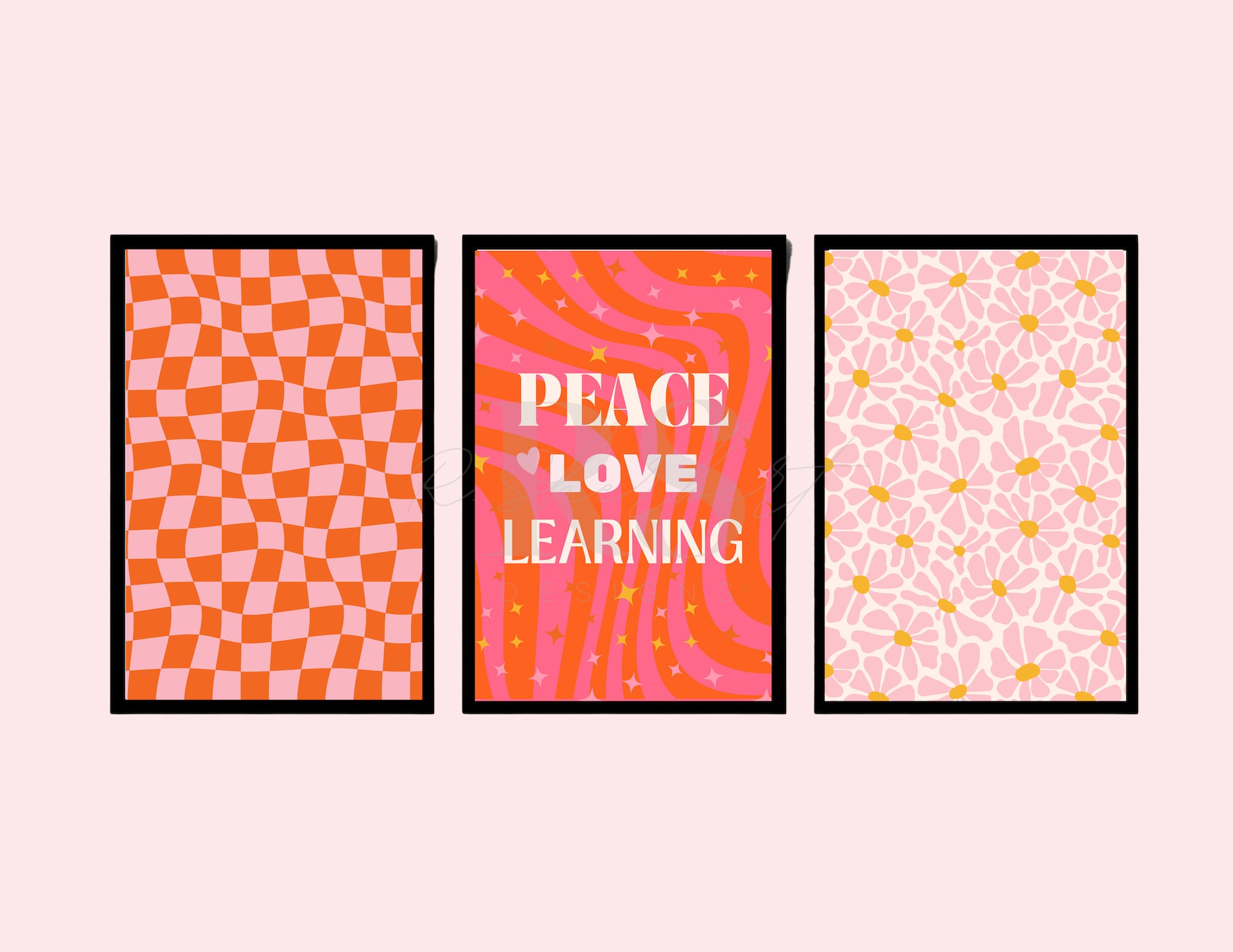 Groovy Classroom Poster Bundle, Retro Themed Classroom Decor, Nostalgic ...