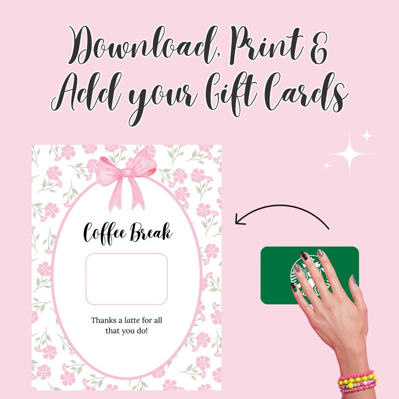 Editable Teacher Gift Card Book, Canva Template, Teacher Gift Idea ...