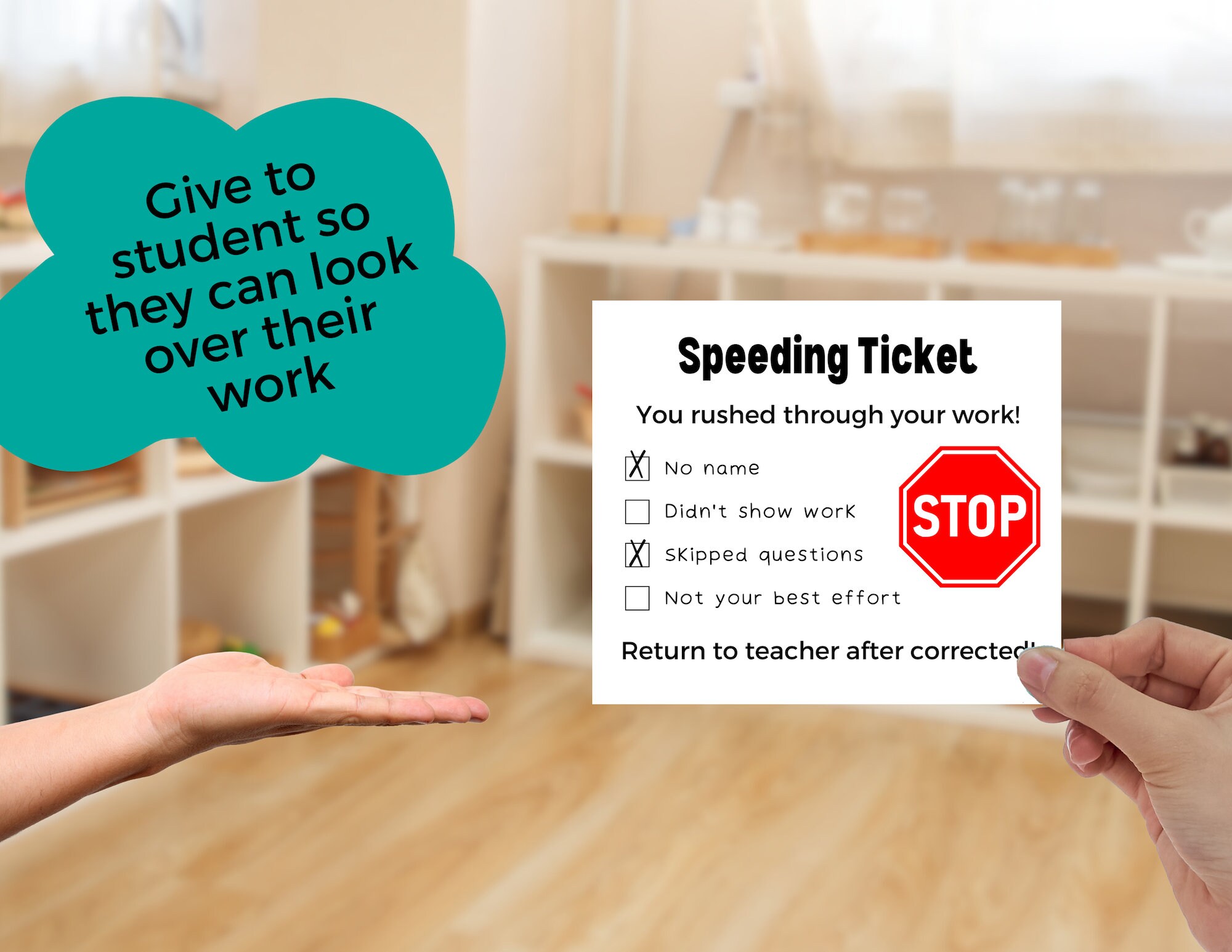 Speeding Ticket, Classroom Management Tool, Back to School Supplies for ...