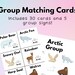 Animal Habitat Themed, Group Matching Cards, Group Pairing and Matching ...