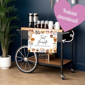Coffee Cart Sign, Teacher Appreciation Week, PTA, PTO, Teacher Gift ...