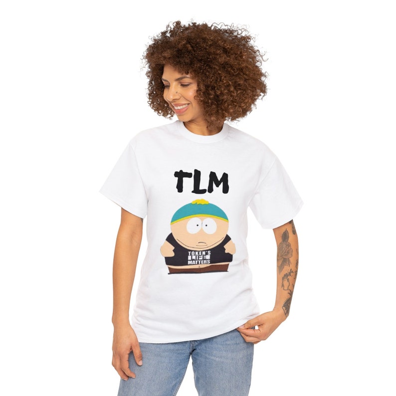 South Park Cartoon T-shirt, Eric Cartman, token's Life Matters, Comical ...
