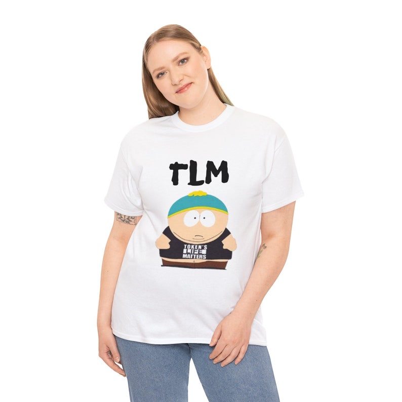 South Park Cartoon T-shirt, Eric Cartman, token's Life Matters, Comical ...