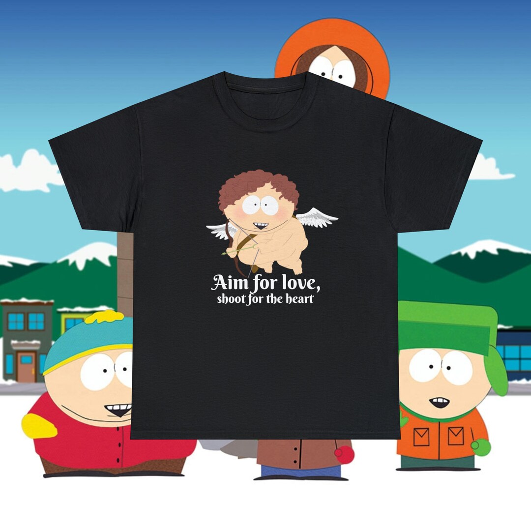 Eric Cartman Cupid South Park T-shirt Aim for Love Shoot - Etsy