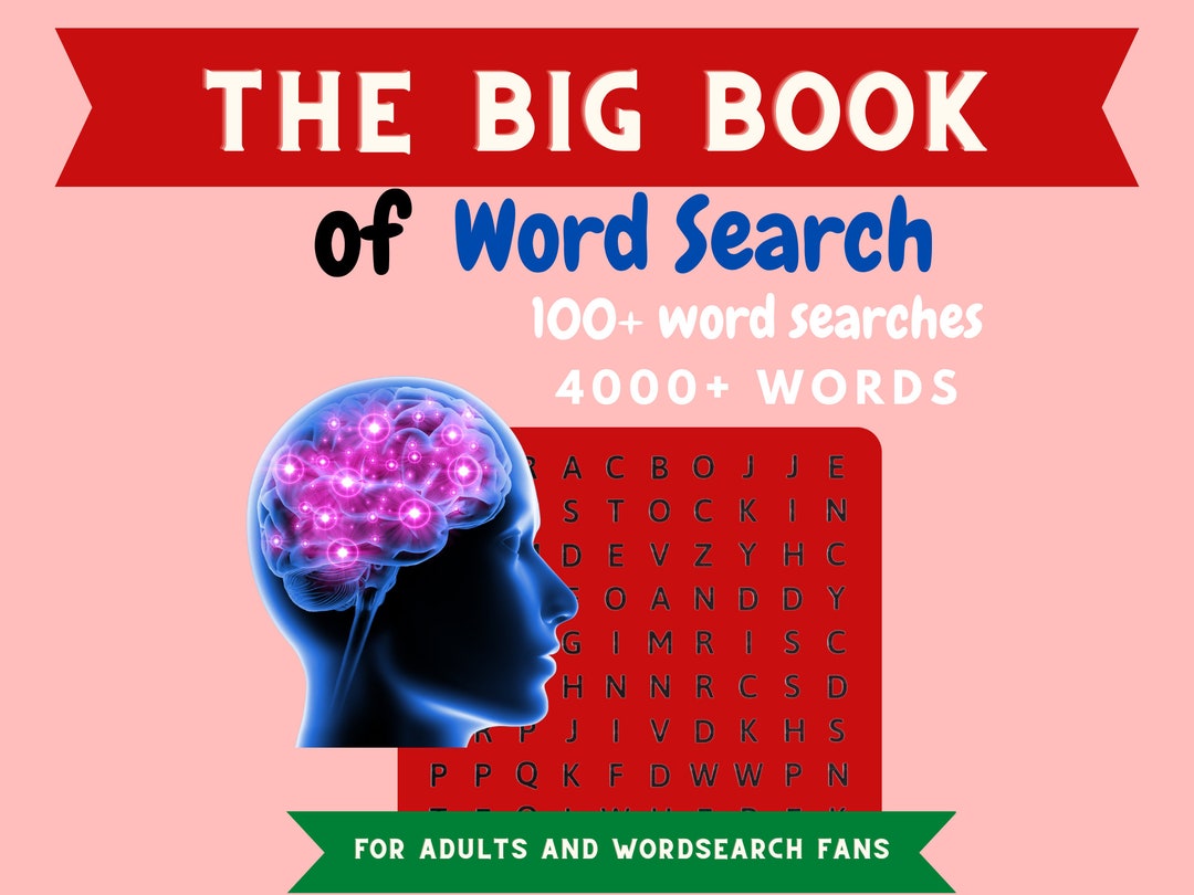 The Big Book of Wordsearch 100 Puzzles 4000 Words for Adults and ...