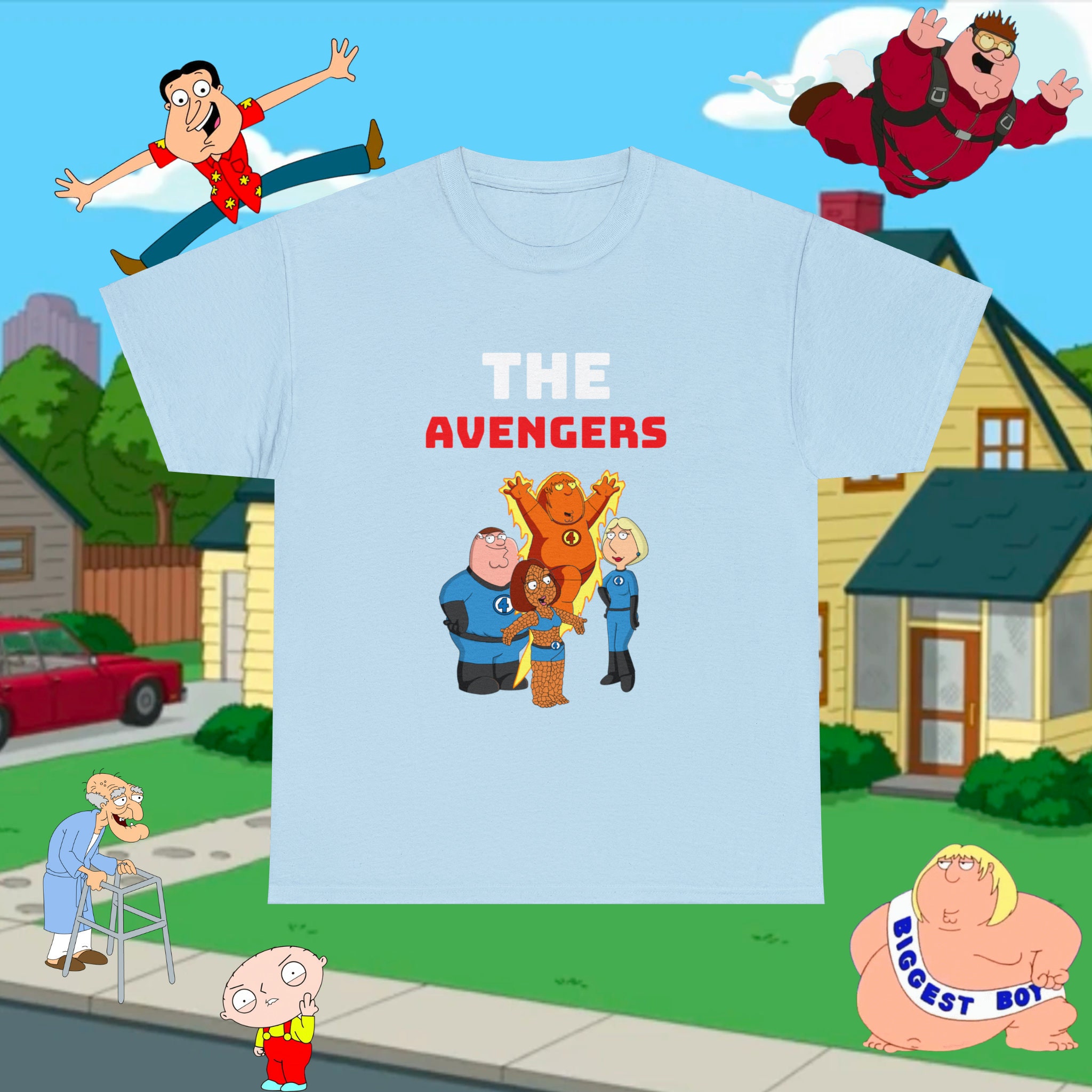 Family Guy Shirt, the Griffin Family Tshirt, the Avengers, Funny Quote ...
