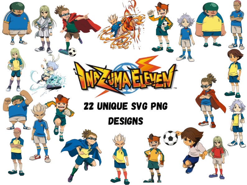 Inazuma Eleven イナズマイレブン SVG & PNG File Set 20 Soccer - Etsy Ireland