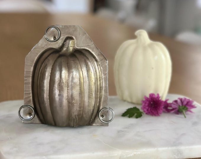 Rare Antique Vintage Pumpkin Chocolate Mold Butter Mold Fall Decor ...