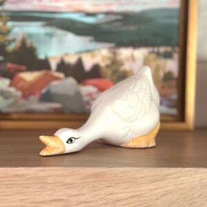 Vintage Ceramic Goose, Shelf Sitter, Ceramic Duck, Bookshelf Decor ...