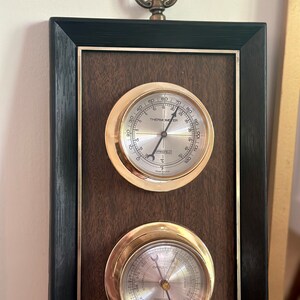 Vintage Weather Station Wall Hanging Springfield Thermometer Barometer ...