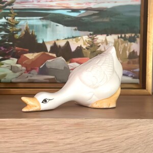 Vintage Ceramic Goose, Shelf Sitter, Ceramic Duck, Bookshelf Decor ...