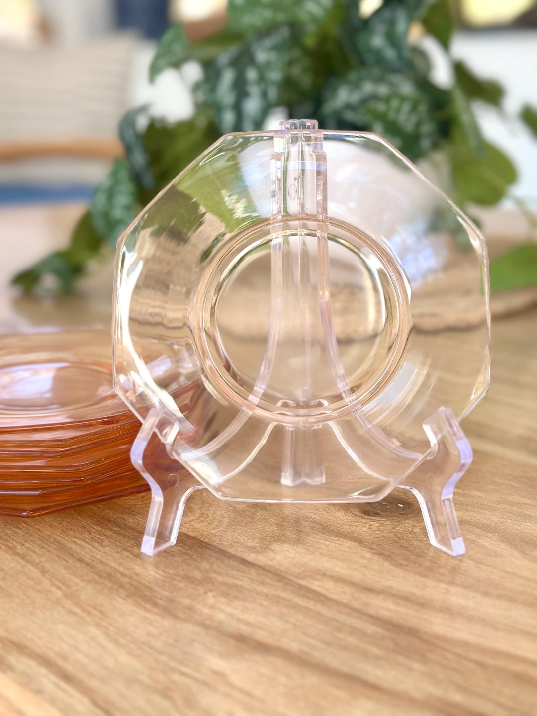 Vintage Pink Hazel Atlas Octagon Plates 6", Set of 2, Multiple Sets - Etsy