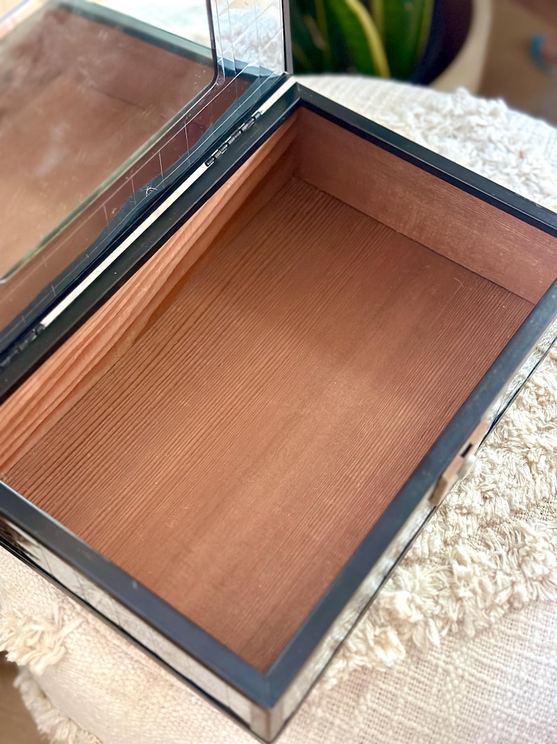 Vintage/antique Chromium Art Deco Chrome Plated Wooden Box With ...
