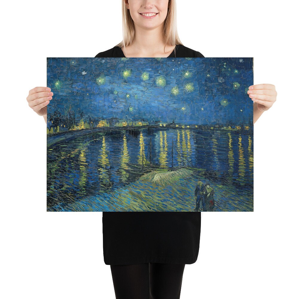 Starry Night Over the Rhone--vincent Van Gogh Expressionism Modern Art ...