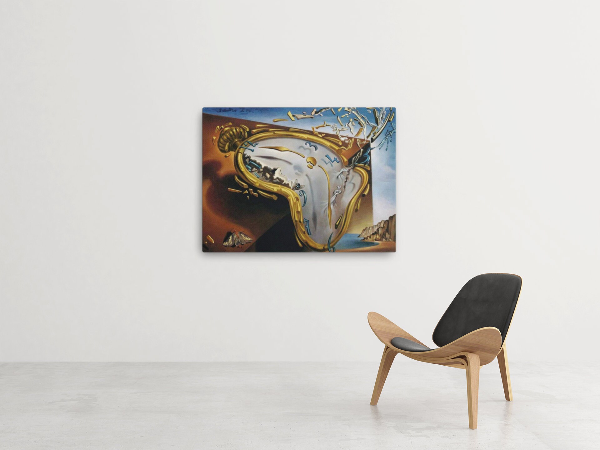 The Melting Watch--salvador Dali Surrealist Abstract Modern Art Canvas ...