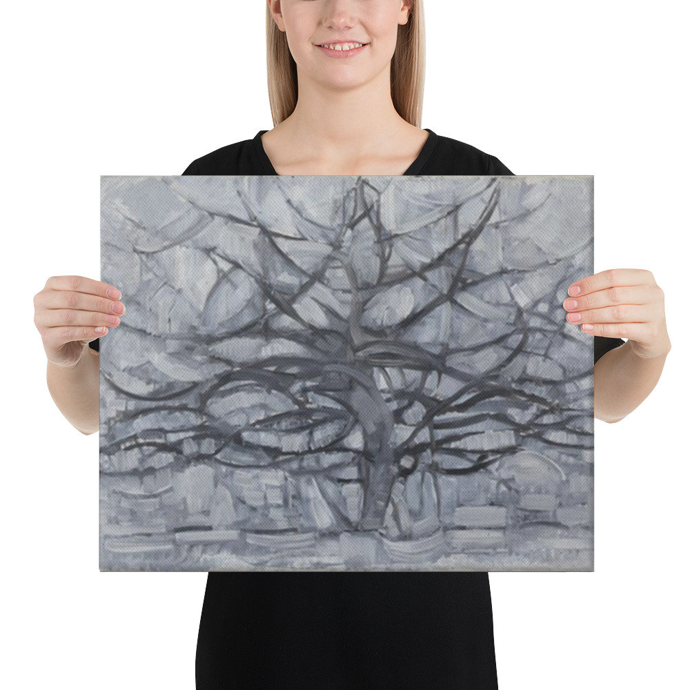 The Gray Treepiet Mondrian Post-impressionism Abstract - Etsy