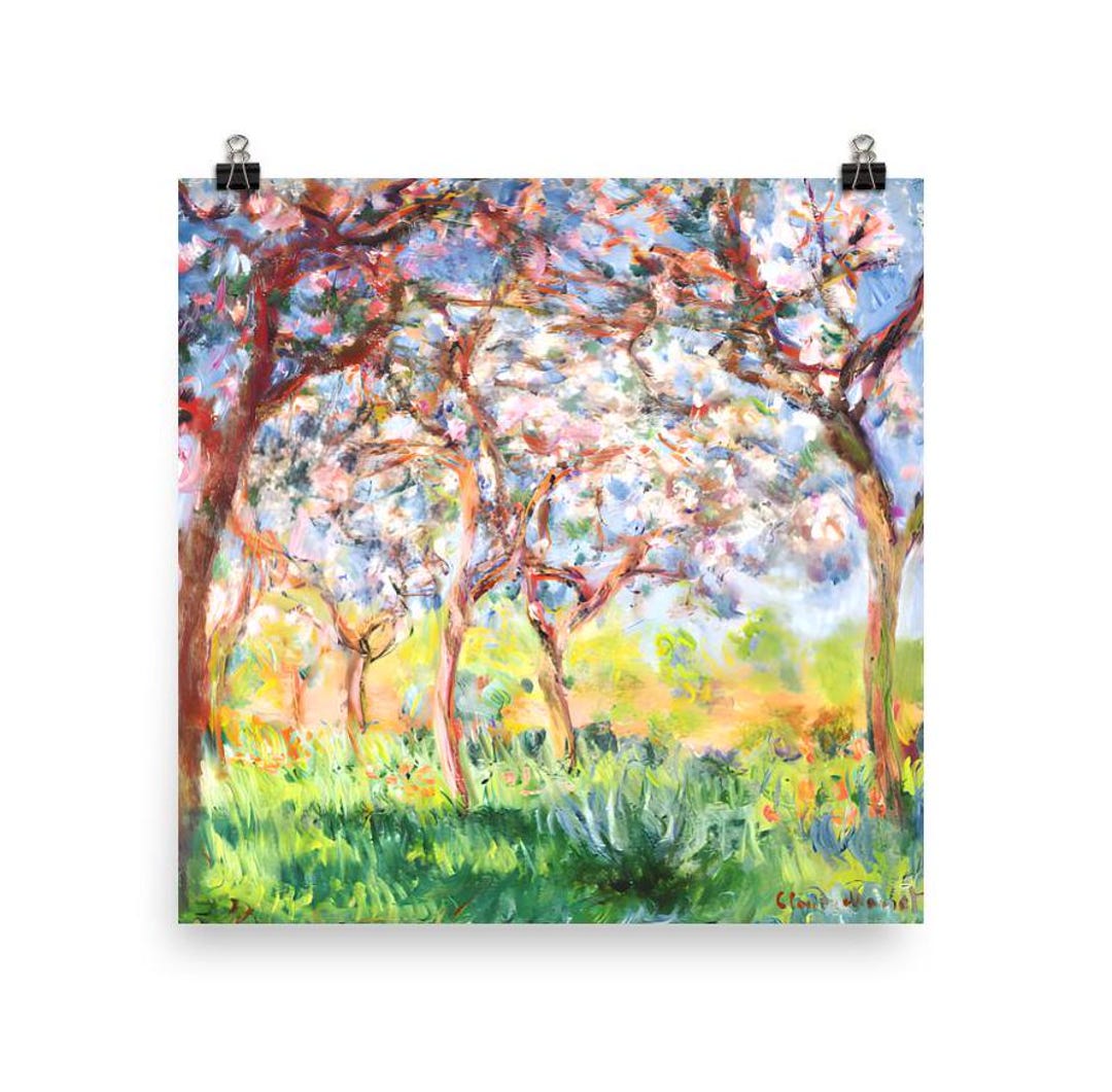 Giverny in Springtime--claude Monet Giclée Quality Matte Paper Poster ...