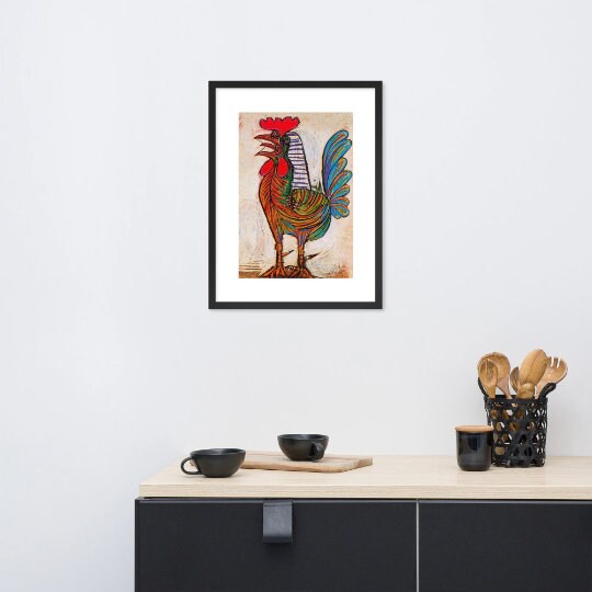 The Rooster le Coqpablo Picasso Abstract Cubist Modern Art Framed ...