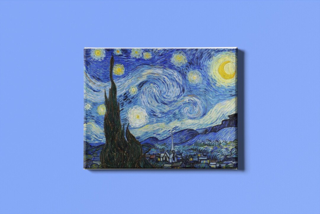 Starry Nightvincent Van Gogh Expressionism Abstract Modern Art Canvas ...