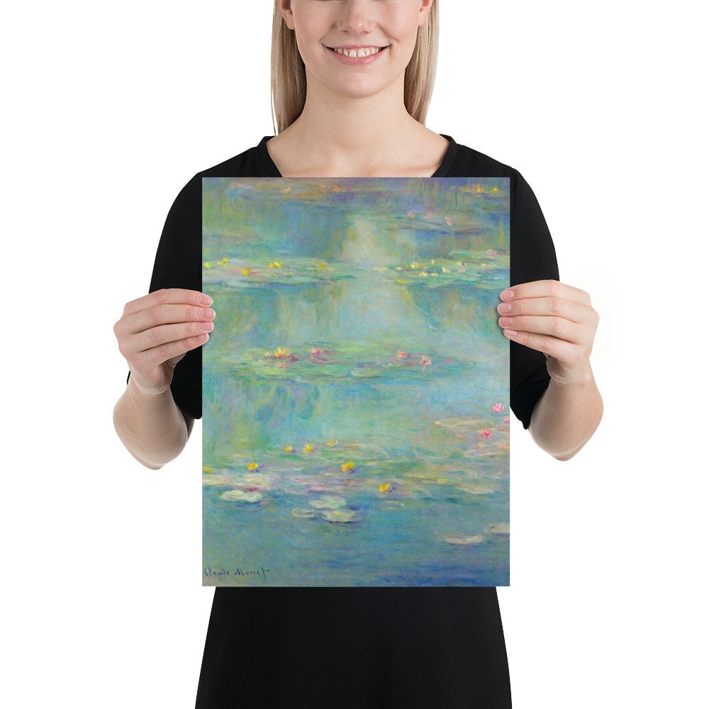 Water Lilies-1908--claude Monet Impressionism Abstract Modern Art Matte ...