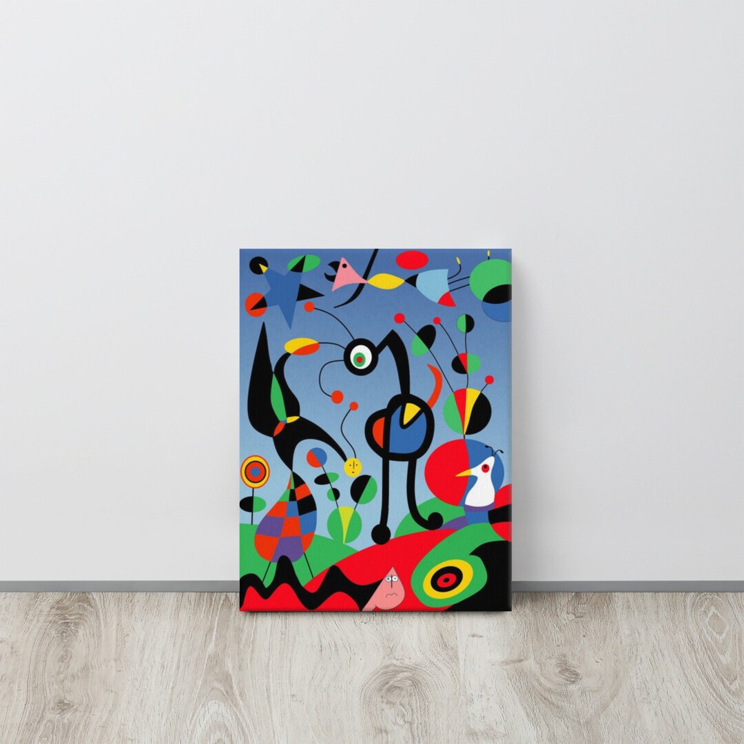 The Garden (el Jardin)--joan Miró Abstract Surrealist Modern Art Canvas ...