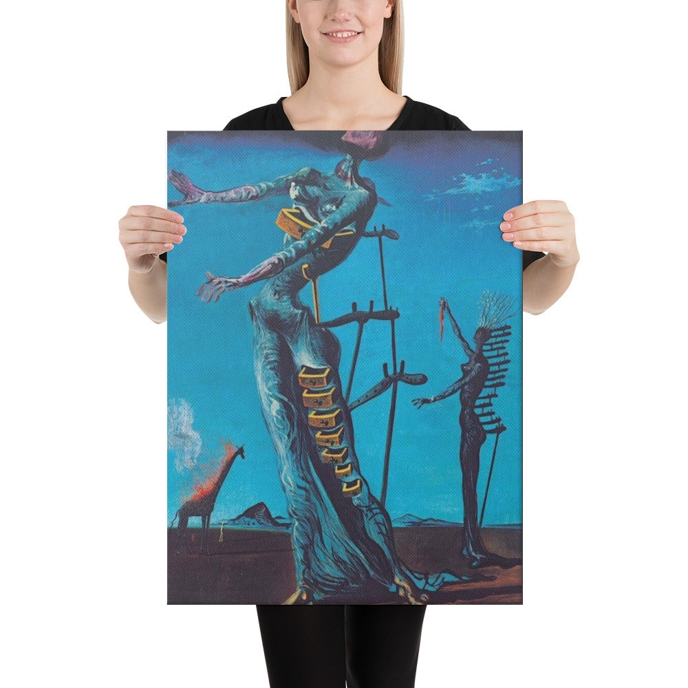 The Burning Giraffe--salvador Dalí Abstract Surrealist Modern Art ...