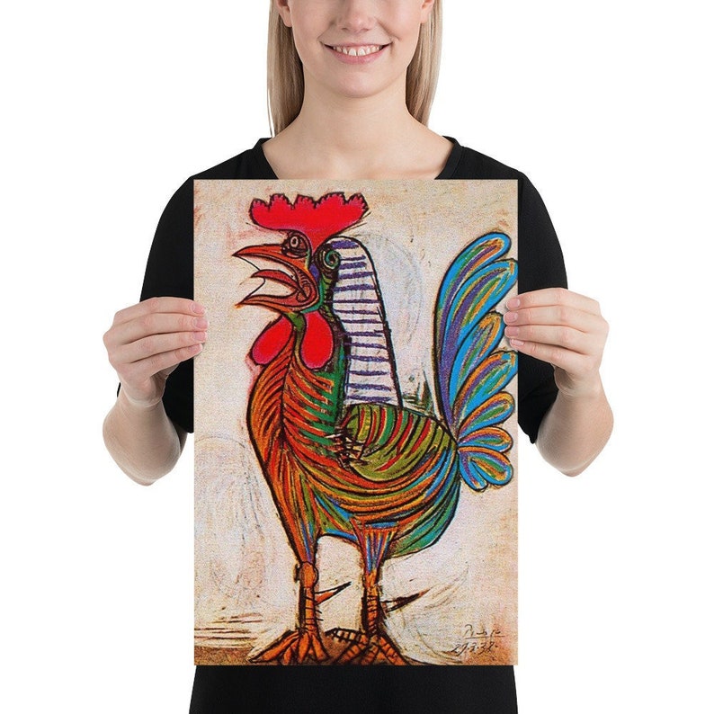 The Rooster (le Coq) Pablo Picasso Cubist Naïve Art Abstract Modern Art ...