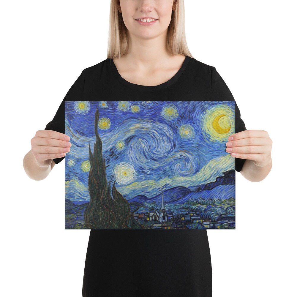 Starry Nightvincent Van Gogh Expressionism Abstract Modern Art Canvas ...