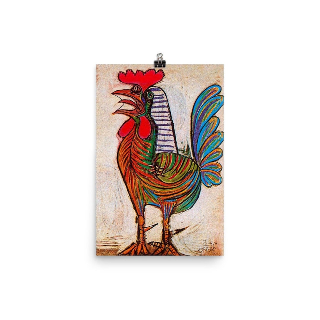 The Rooster (le Coq) Pablo Picasso Cubist Naïve Art Abstract Modern Art ...