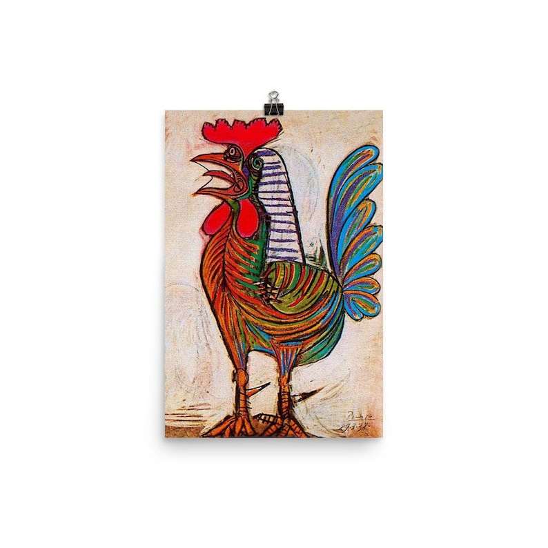 The Rooster (le Coq) Pablo Picasso Cubist Naïve Art Abstract Modern Art ...