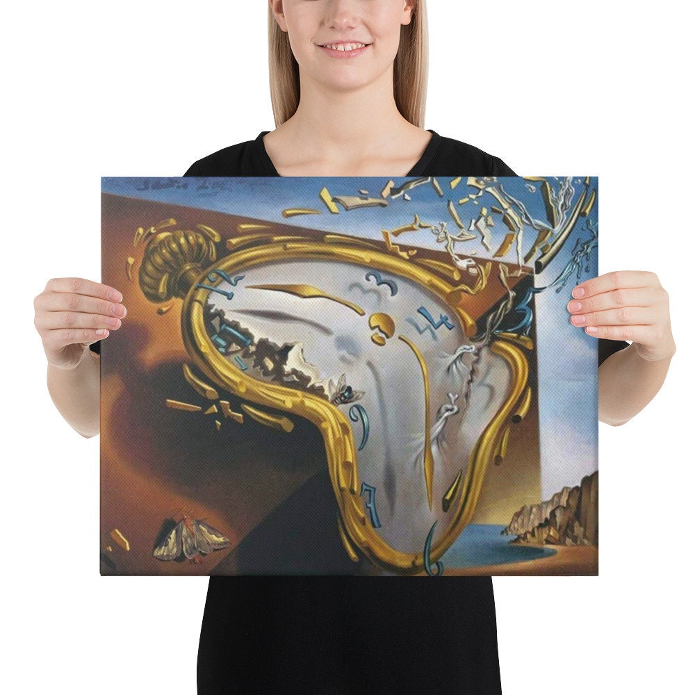 The Melting Watch--salvador Dali Surrealist Abstract Modern Art Canvas ...