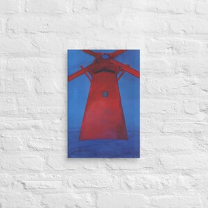 The Red Mill-piet Mondrian Abstract Modern Art 12"x18" Canvas Interior ...