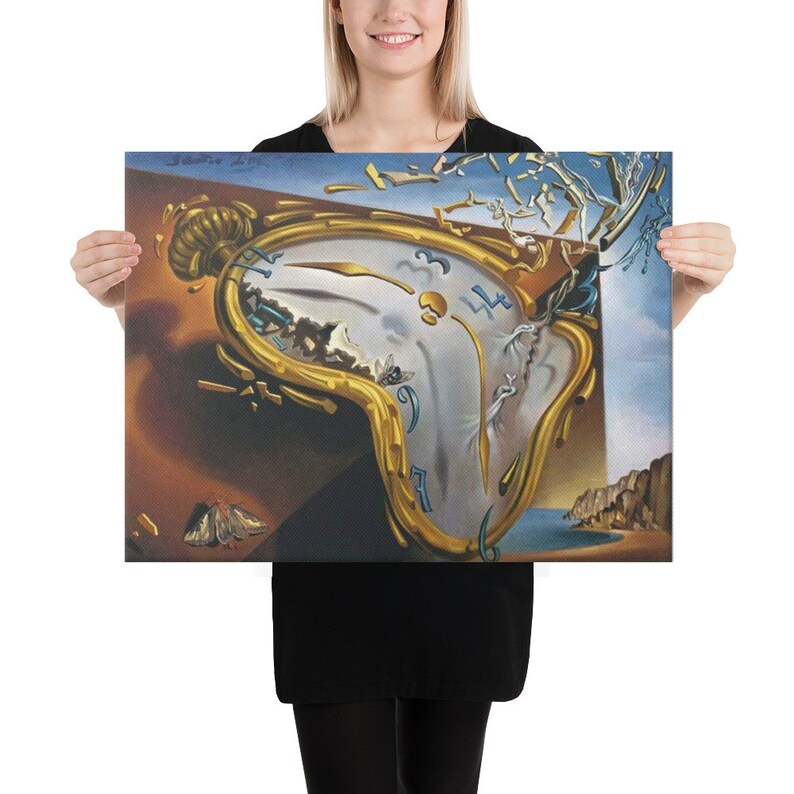 The Melting Watch--salvador Dali Surrealist Abstract Modern Art Canvas ...