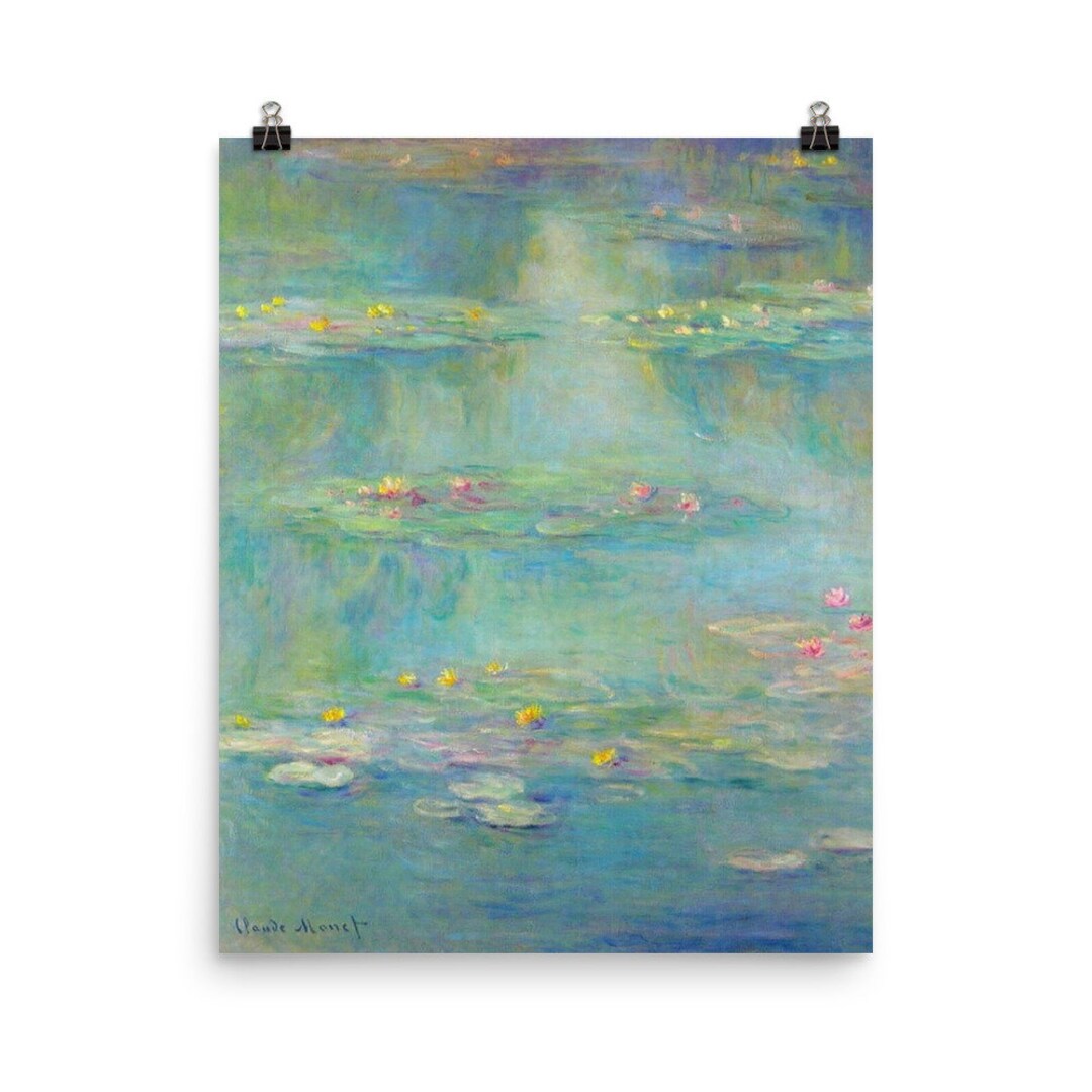 Water Lilies-1908--claude Monet Impressionism Abstract Modern Art Matte ...