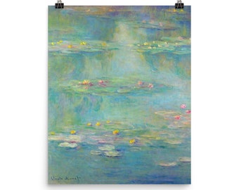 Water Lilies-1916claude Monet Impressionism Abstract Modern Art Framed ...