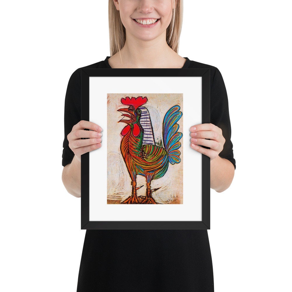 The Rooster le Coqpablo Picasso Abstract Cubist Modern Art Framed ...