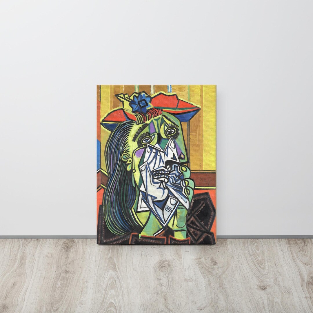 Weeping Woman--pablo Picasso Abstract Cubism Modern Art Canvas Interior ...