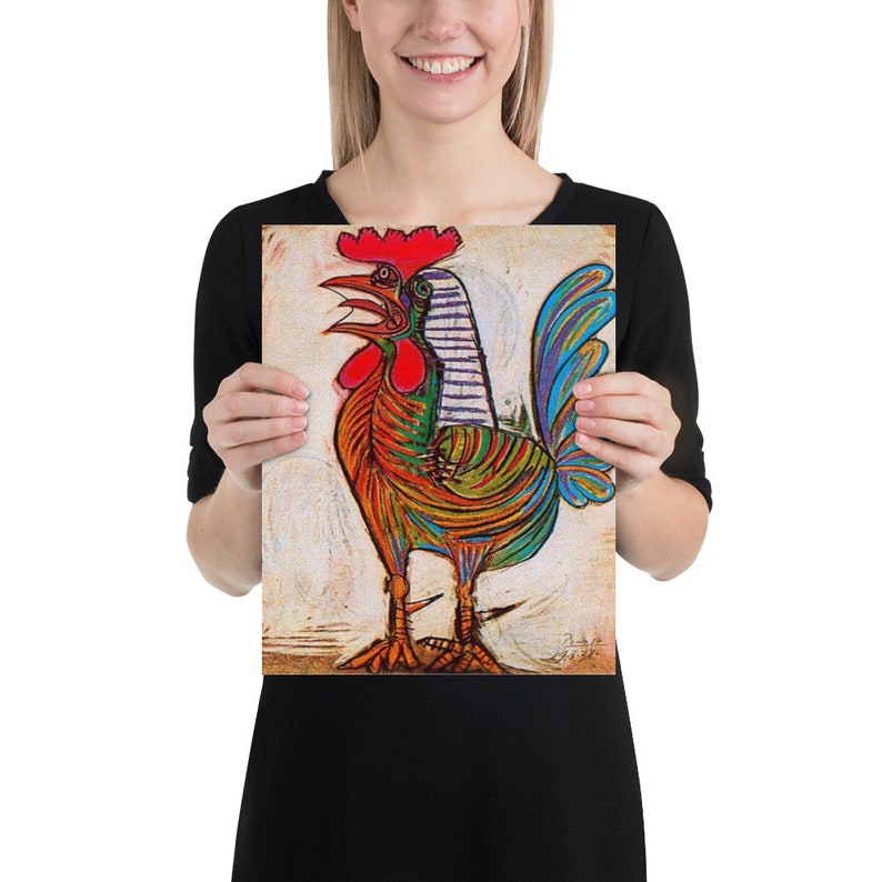 The Rooster (le Coq) Pablo Picasso Cubist Naïve Art Abstract Modern Art ...