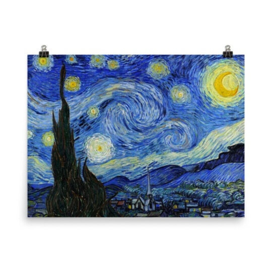 Starry Nightvincent Van Gogh Abstract Expressionism Modern - Etsy
