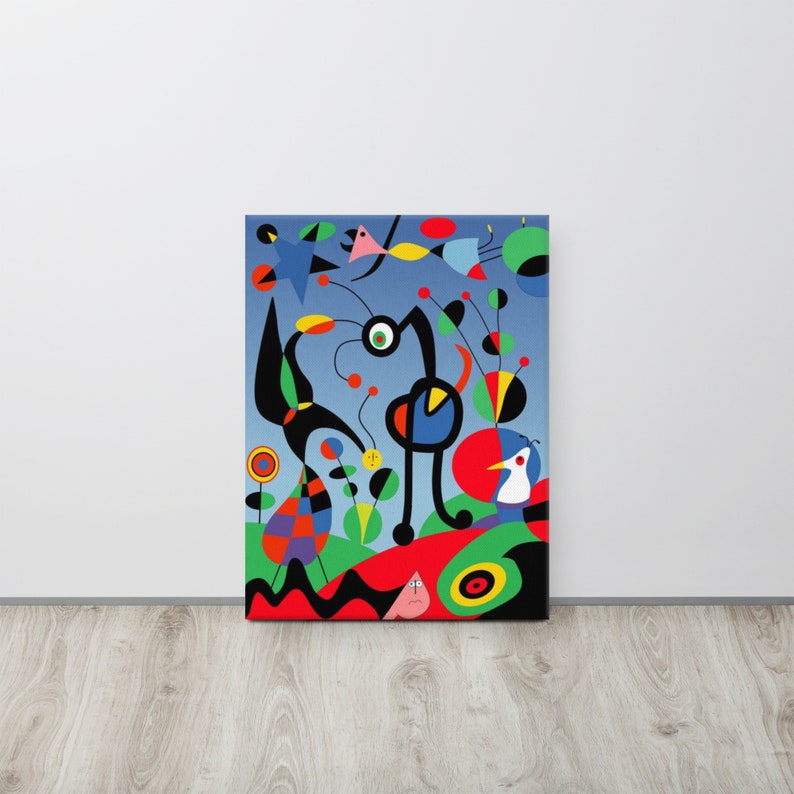 The Garden (el Jardin)--joan Miró Abstract Surrealist Modern Art Canvas ...