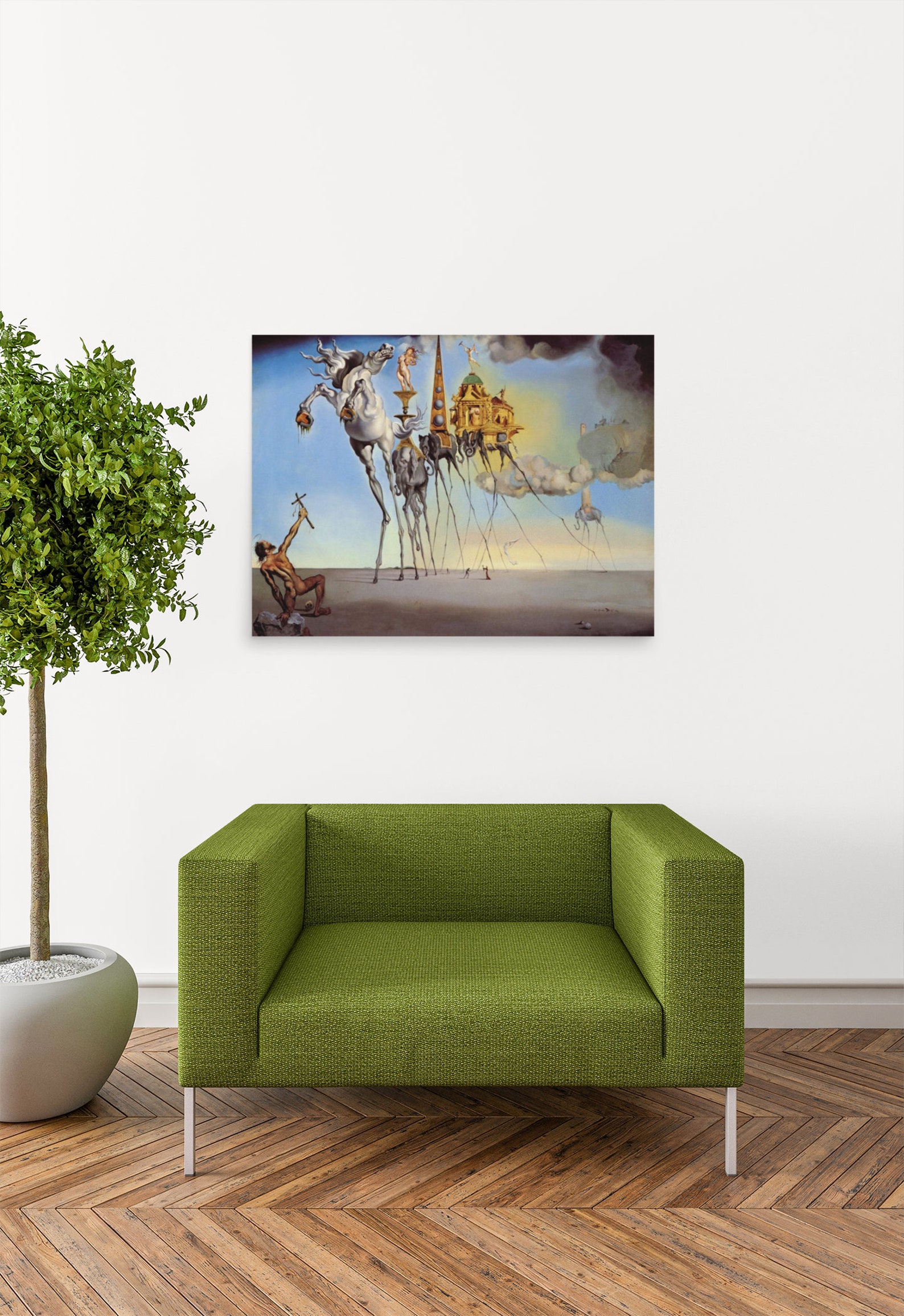 The Temptation of St. Anthony--salvador Dali Abstract Surrealism Modern ...