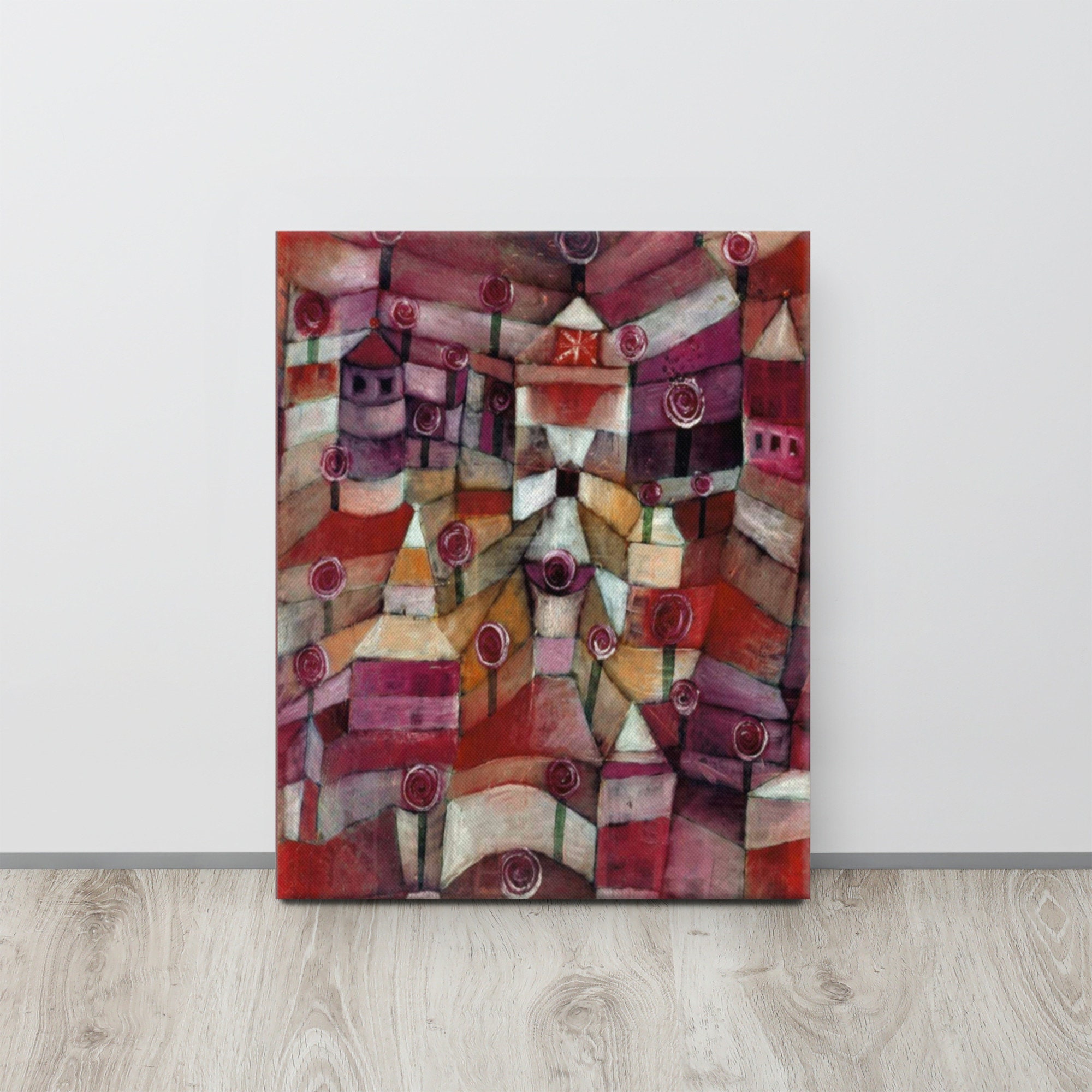 Rose Garden--paul Klee Abstract Expressionism Cubism Modern Art Canvas ...