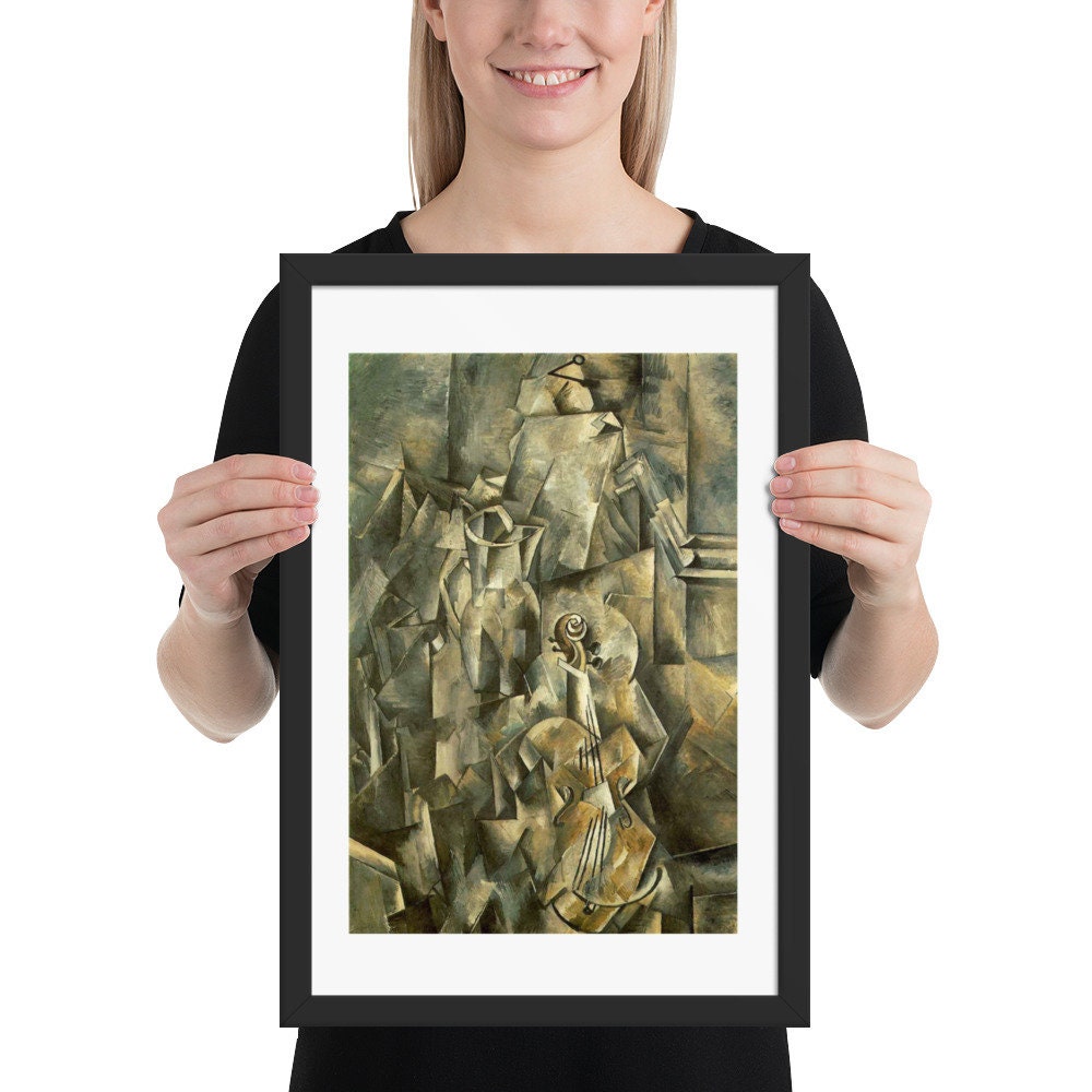 Pitcher and Violin--georges Braque Analytical Cubism Abstract Modern ...